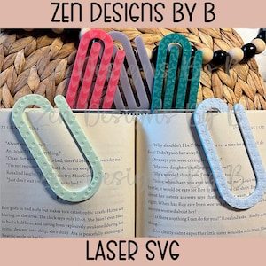 Jumbo Paperclip Laser SVG, 5 Styles Jumbo Paperclip, Large Paperclip ...