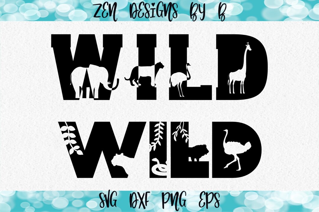 Wild SVG Cut File Bundle - Etsy
