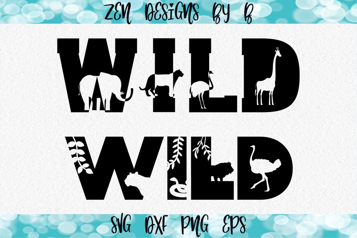 Wild SVG Cut File Bundle | Etsy