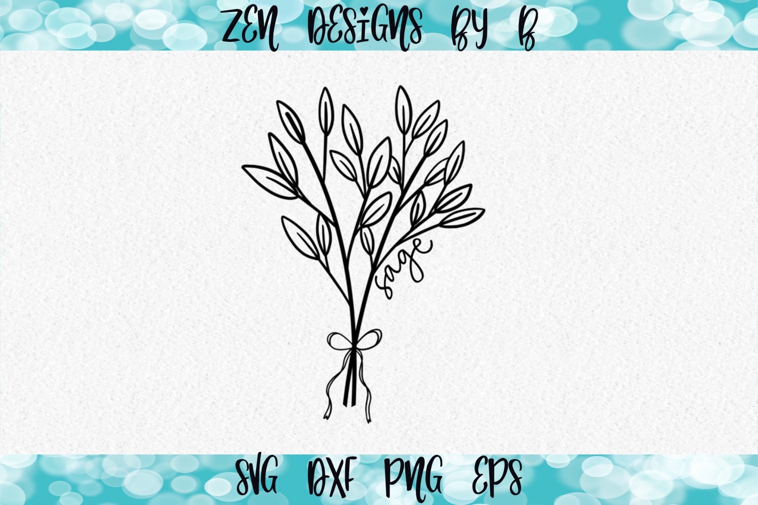 Sage SVG Cut File Bonus PNG Color File Included - Etsy Denmark