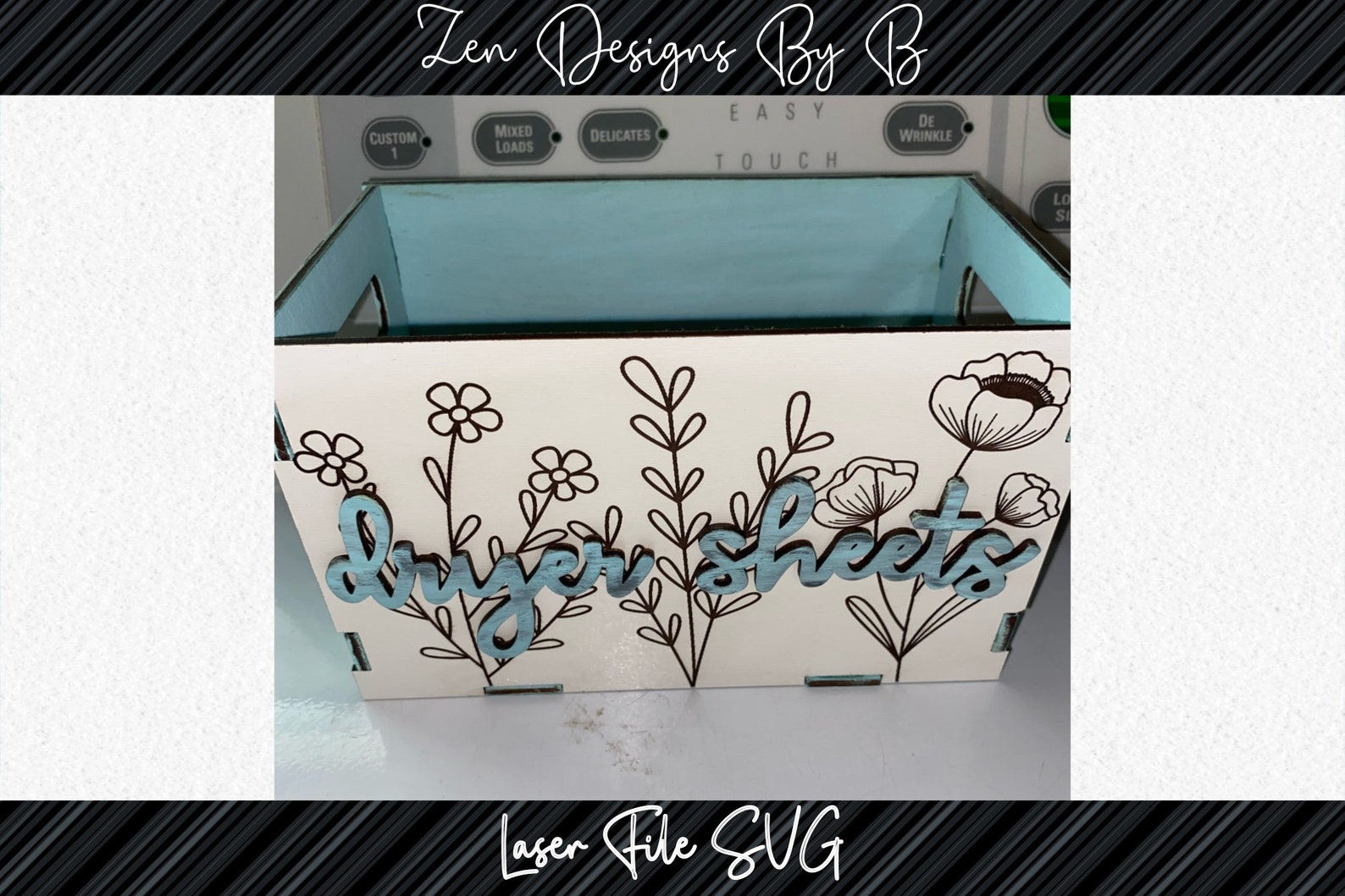 Dryer Sheets and Lint Box Laser SVG File, Dryer Sheets, Lint Box, Laser ...