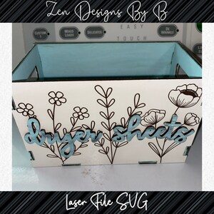 Dryer Sheets and Lint Box Laser SVG File, Dryer Sheets, Lint Box, Laser ...