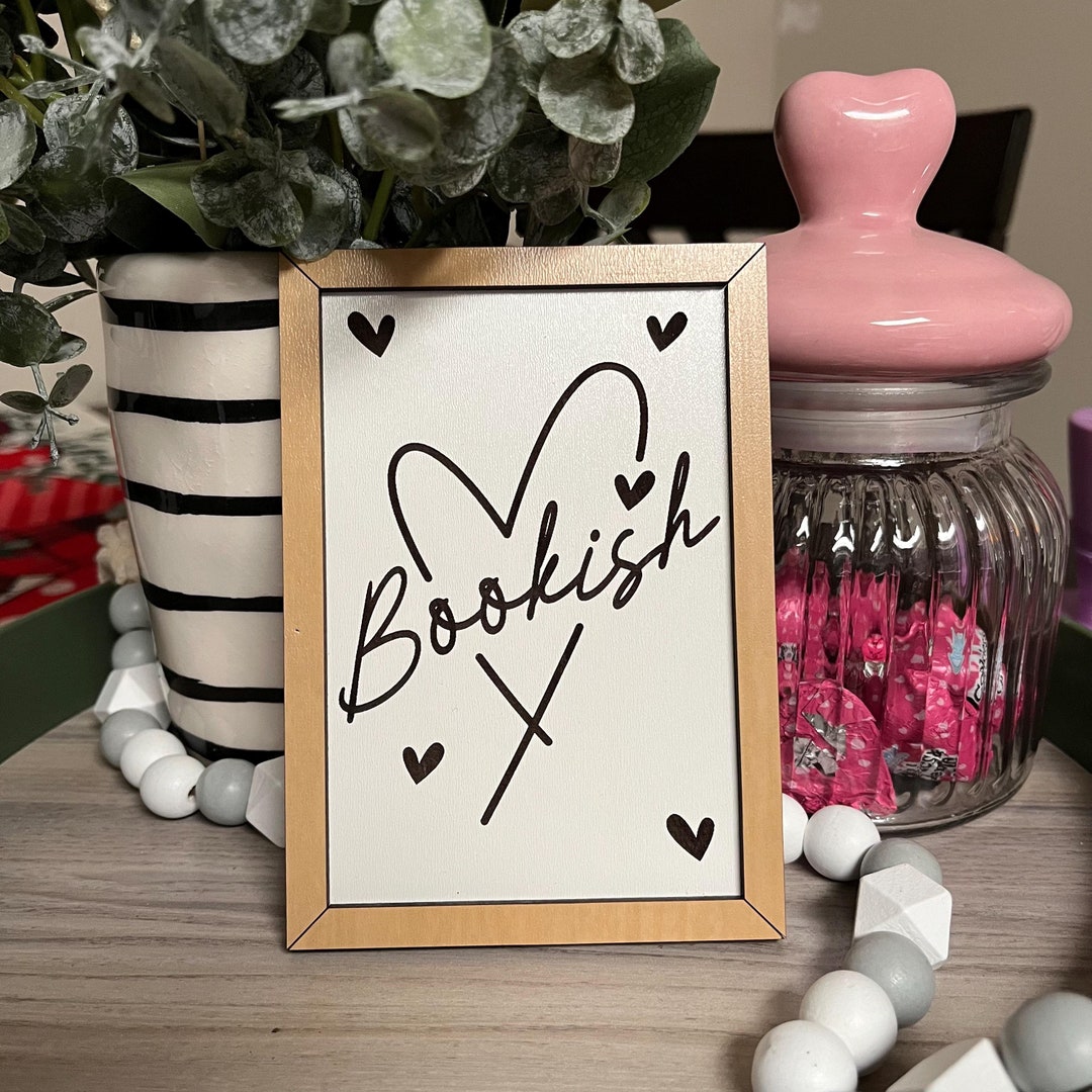 Bookshelf Decor Bookish, Bookshelf Sign, Bookshelf Decor, Book Shelf ...