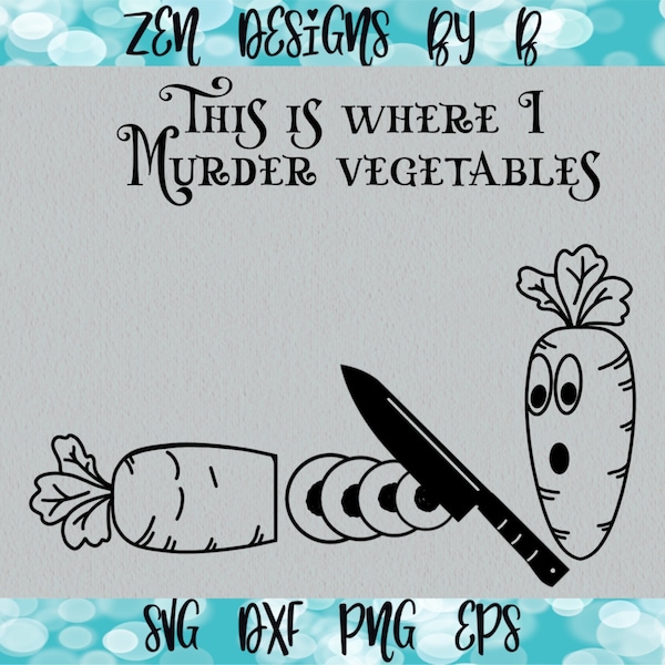 Murder Vegetables Svg - Etsy Canada