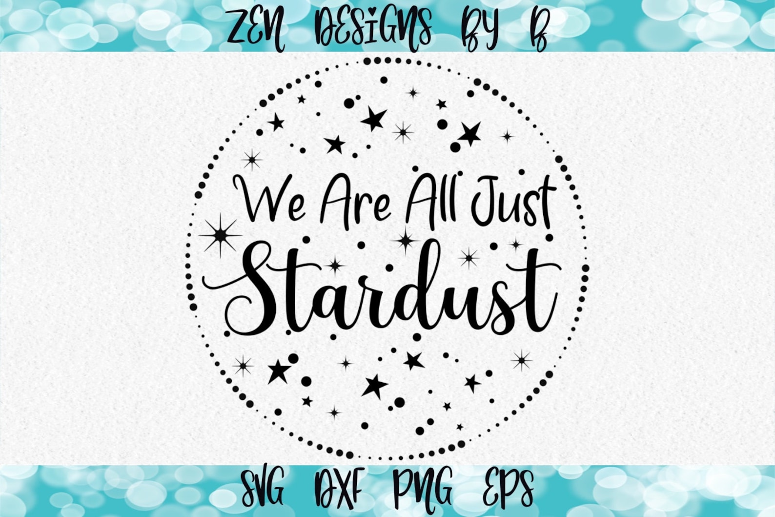 Stardust SVG Cut File, We Are All Just Stardust - Etsy