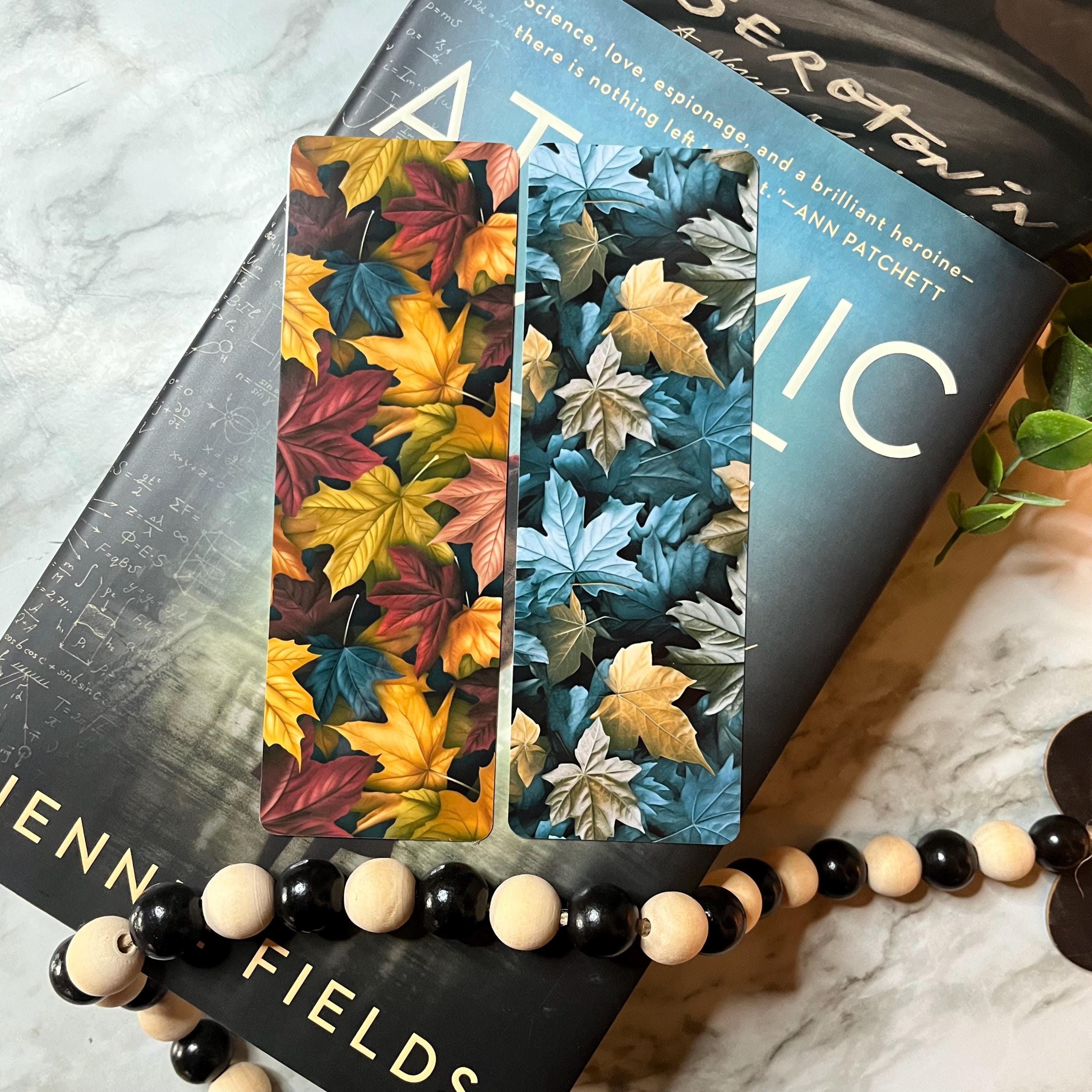 Fall Bookmark, Fall Leaves 3D Bookmark, Bookmarks for Women, Fall ...