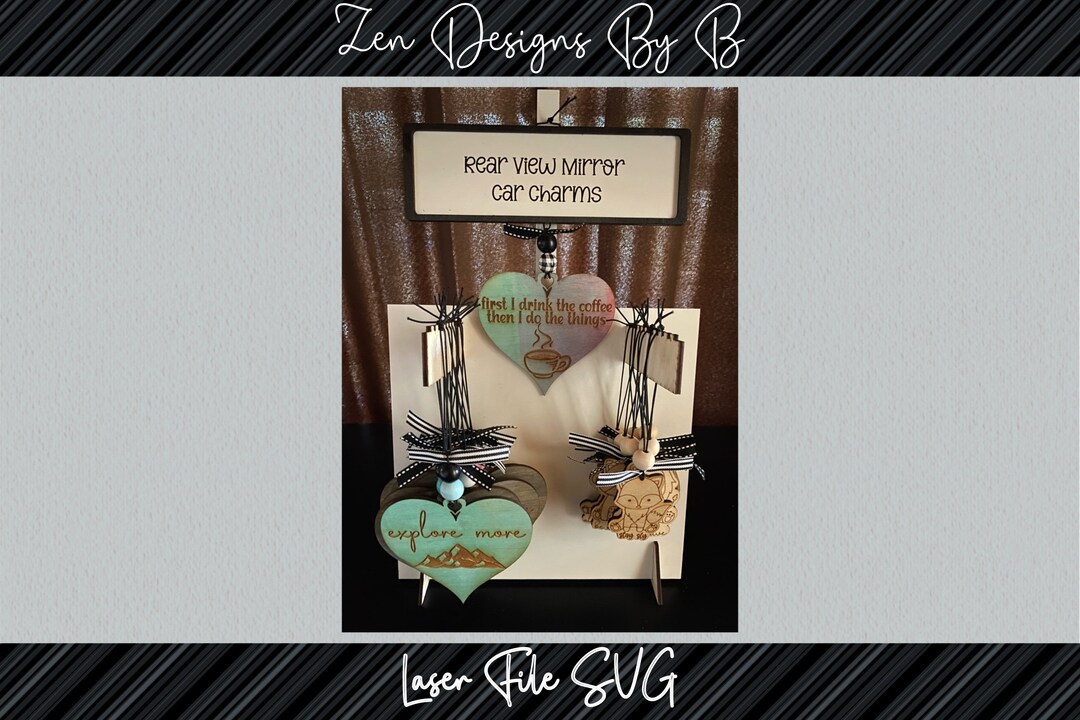 Car Charm Stand Laser SVG - Etsy