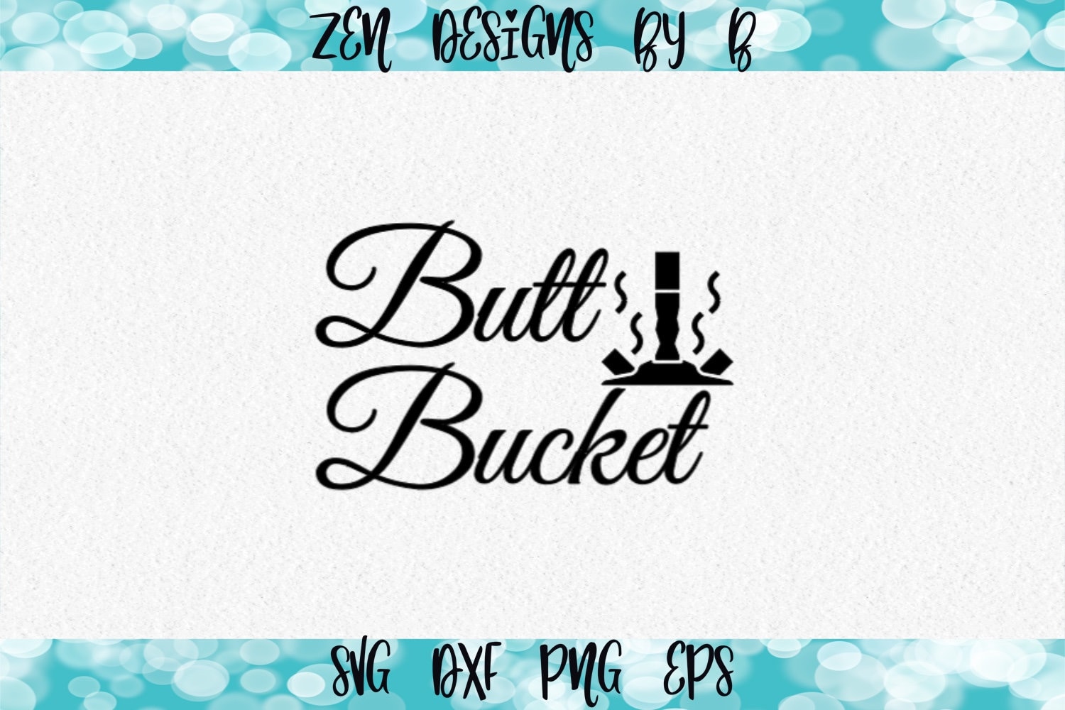 Butt Bucket SVG Cut File Ashtray Cigarette - Etsy