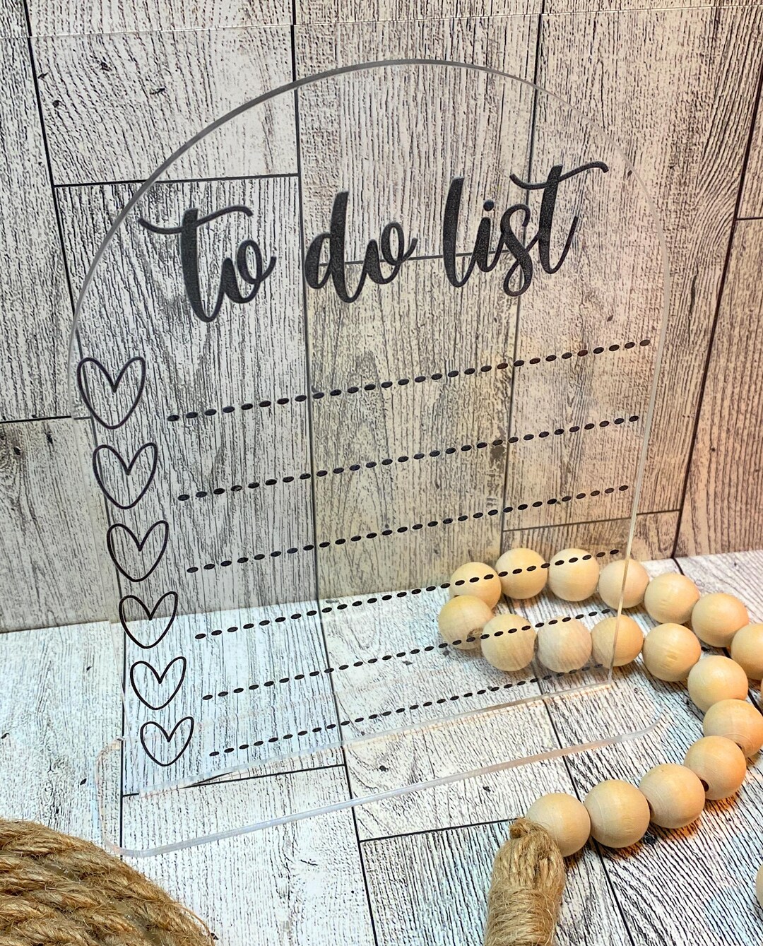 Clear Acrylic to Do List for Desk, Desktop to Do List, Dry Erase to Do ...