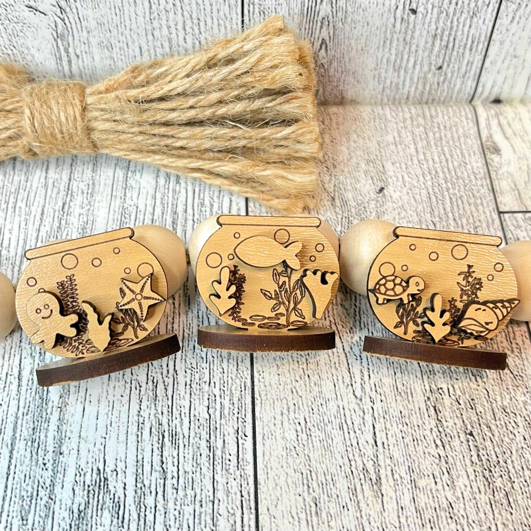 Miniature Wooden Fishbowl Kit, Desktop Decor, Set of 3 - Etsy