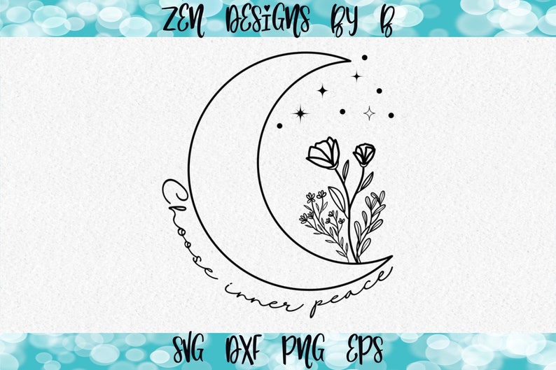 Choose Inner Peace SVG Cut, Zen, Meditate - Etsy