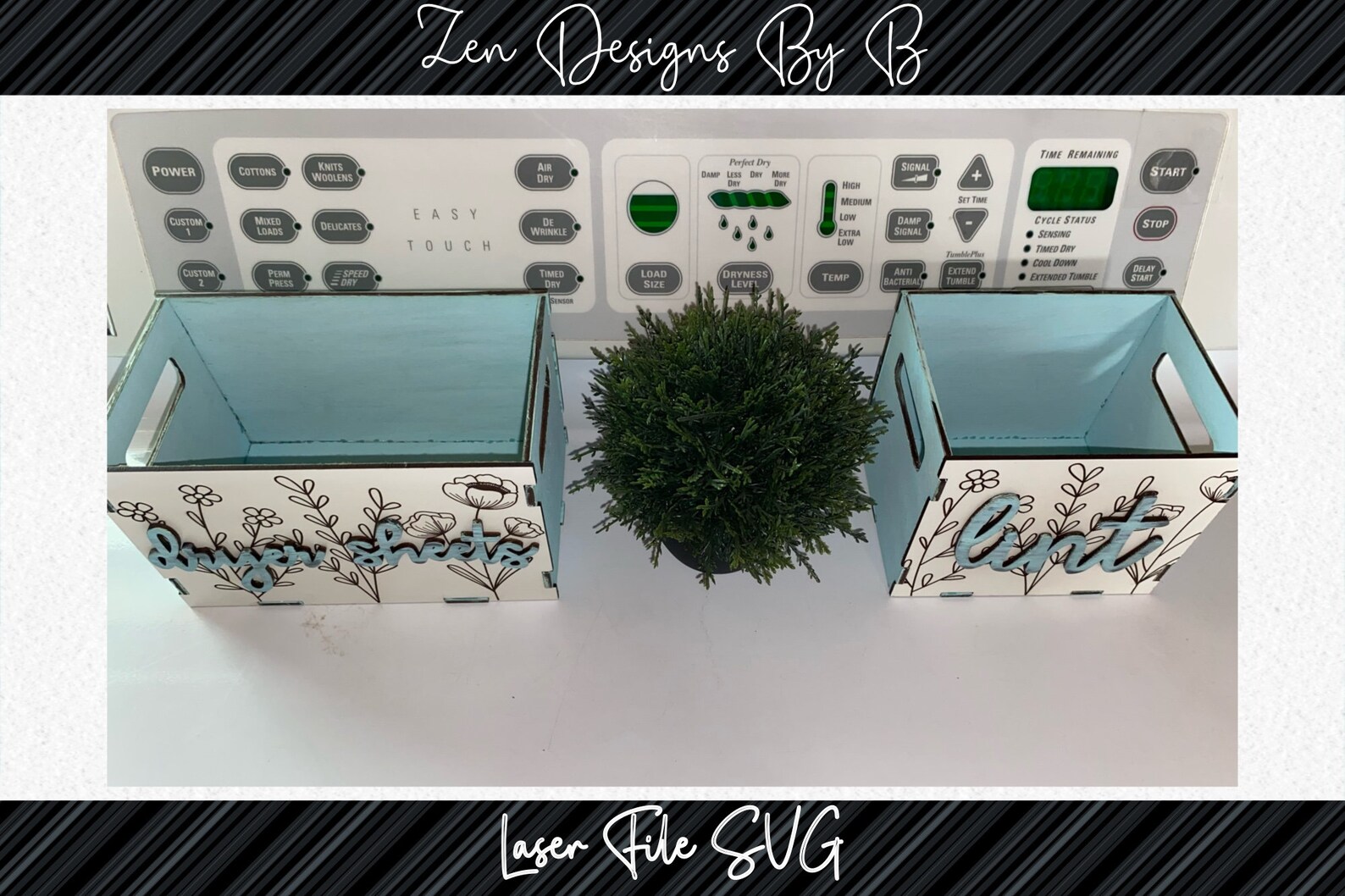 Dryer Sheets and Lint Box Laser SVG File, Dryer Sheets, Lint Box, Laser ...