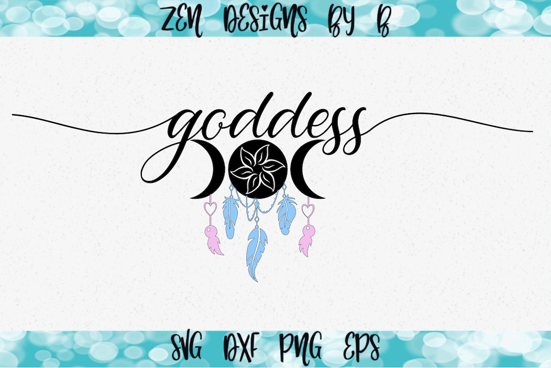 Goddess SVG Cut File, Cut File, Zen, Feathers, Goddess Symbol - Etsy