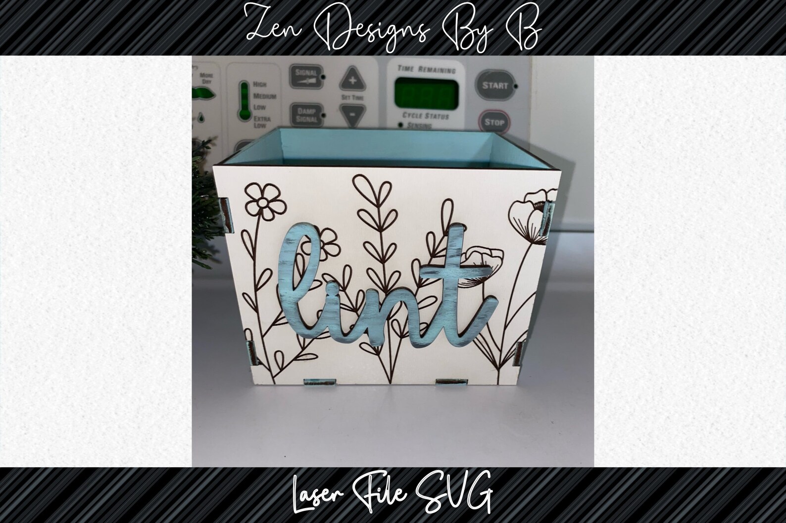 Dryer Sheets and Lint Box Laser SVG File, Dryer Sheets, Lint Box, Laser ...