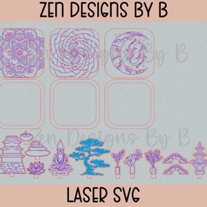 Miniature Desktop Zen Garden Laser SVG Kit - Etsy