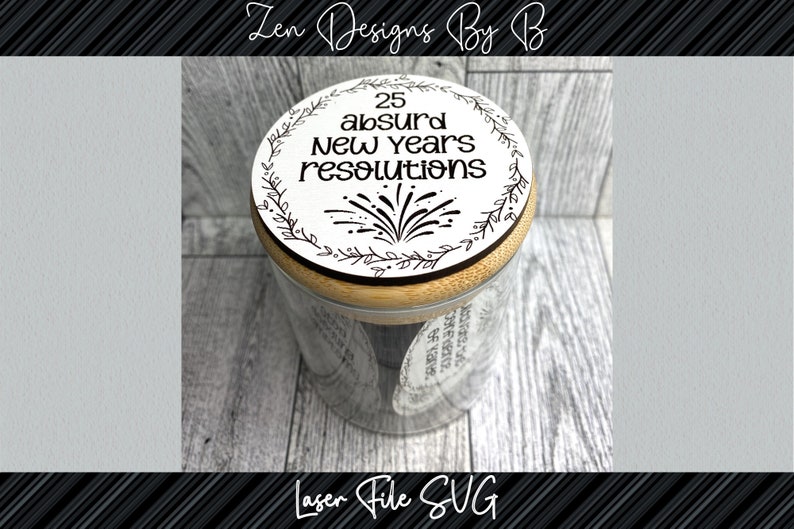 Absurd New Years Resolutions Laser SVG File, Funny Engraving Design - Etsy