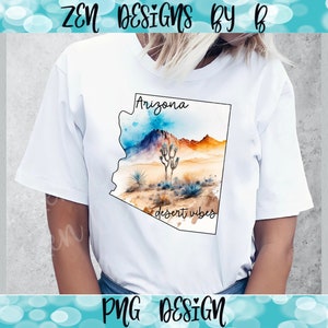 Arizona State Sublimation Bundle, Az, Arizona, Desert Vibes, Desert ...