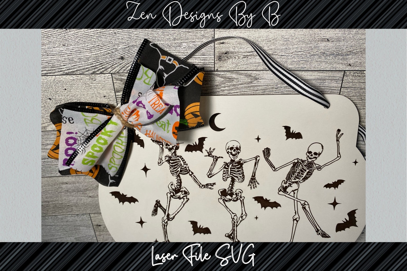 Dancing Spooky Skeleton Laser Engrave SVG Halloween Fall - Etsy