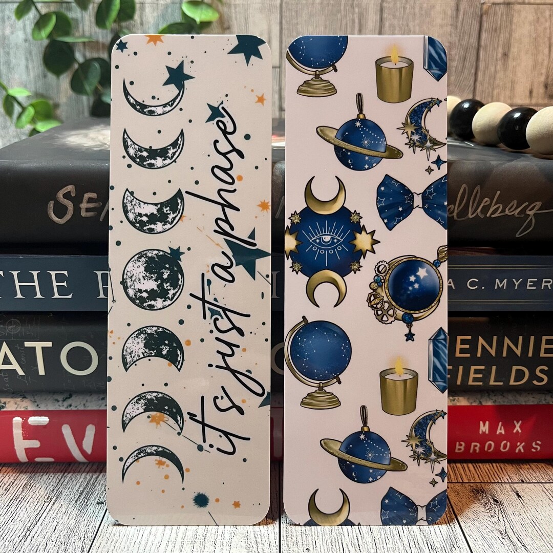 It's Just a Phase Bookmark, Moon Phase Bookmark, Bookmark for Women ...