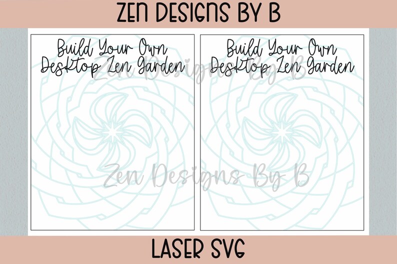 Miniature Desktop Zen Garden Laser SVG Kit - Etsy