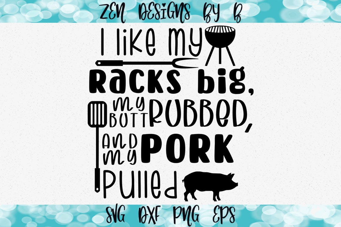 Funny BBQ SVG Cut File, Apron or Shirt Design - Etsy