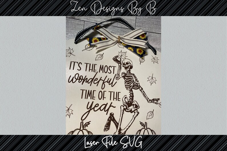 Dancing Skeleton Fall Sign Laser Engrave SVG - Etsy
