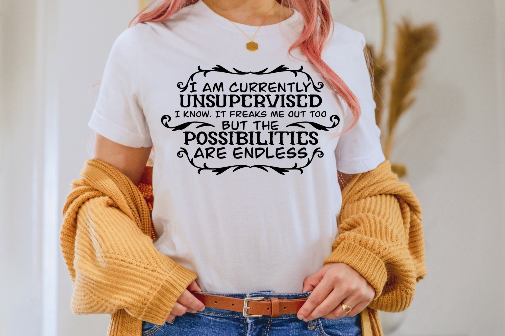 Currently Unsupervised SVG Cut File Funny Shirt Idea - Etsy