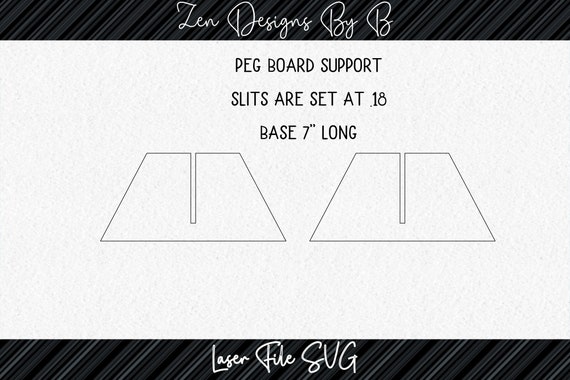 Peg Board Leg Support Laser SVG File | Etsy