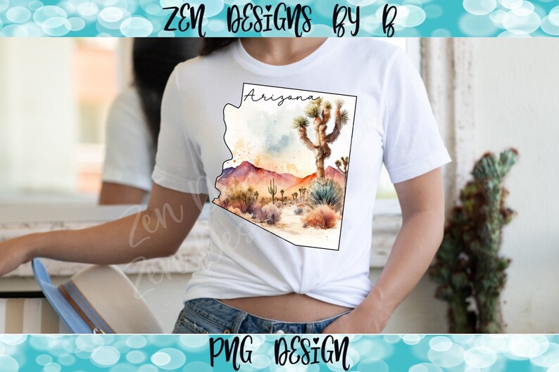 Arizona State Sublimation Bundle Az Arizona Desert Vibes - Etsy