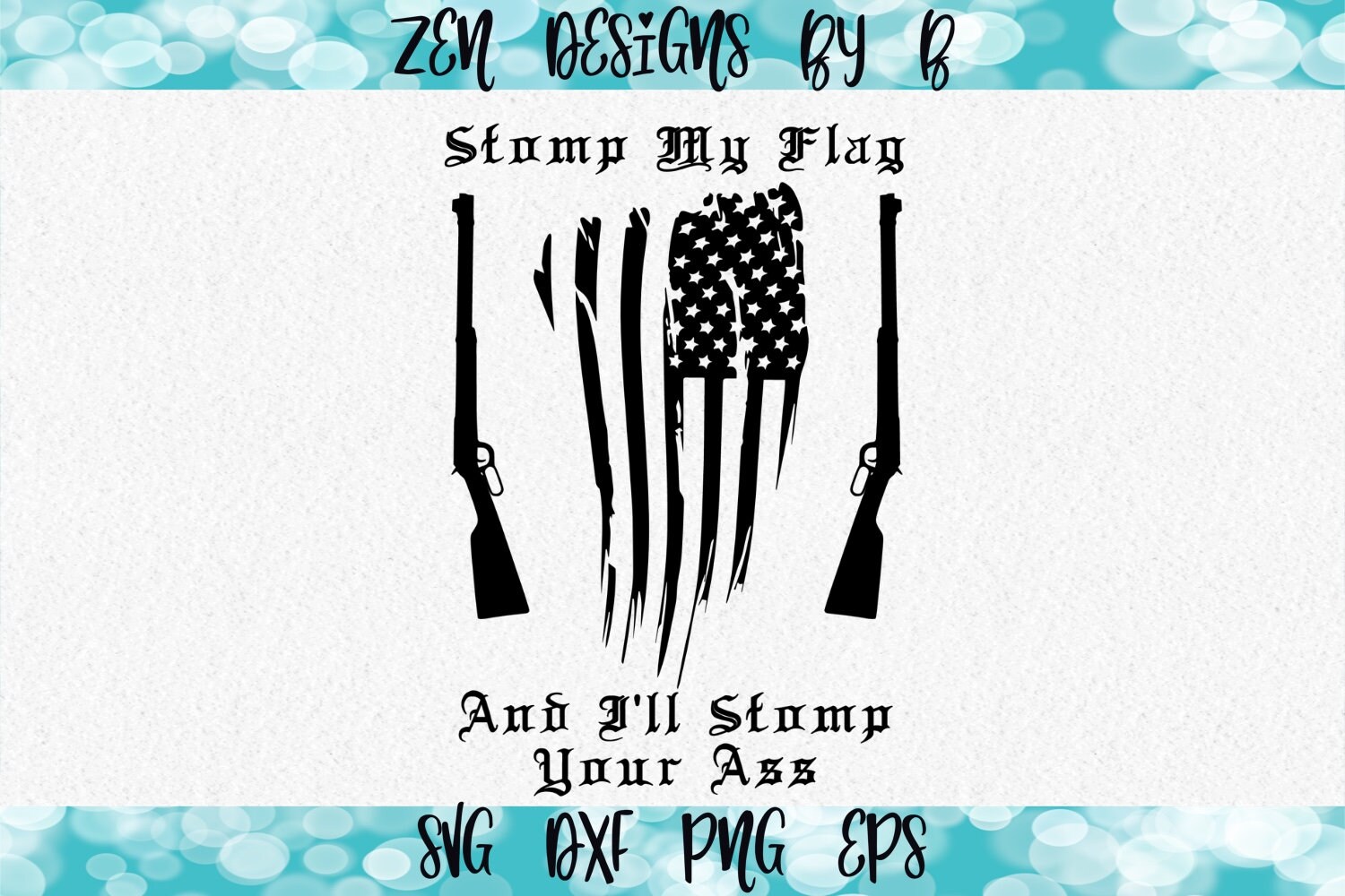 Stomp My Flag SVG Cut File Bumper Sticker Car Decal - Etsy