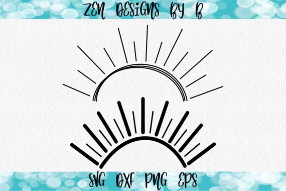 Sun SVG Cut File Bundle Summer Sunrise Sunset - Etsy