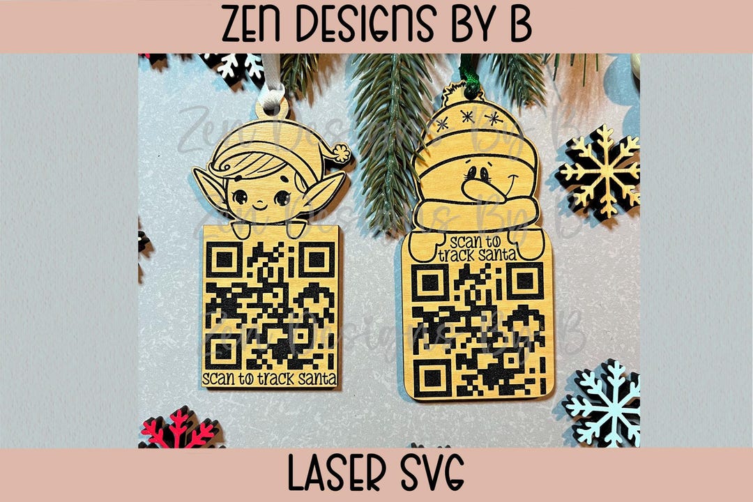 Santa Tracker Elf and Snowman Ornament Bundle, Christmas Ornament ...