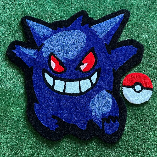 Gengar Rug - Etsy