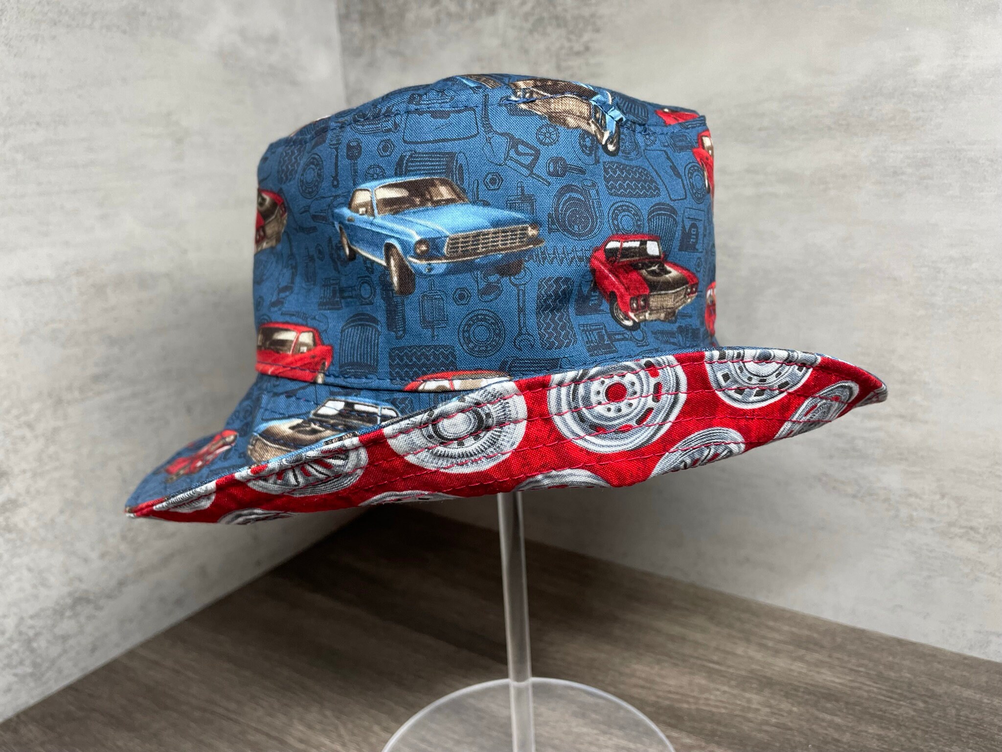 Classic Cars Reversible Bucket Hat for Dad, Muscle Car Hat, Birthday ...