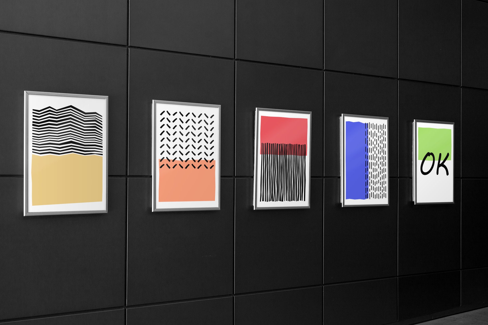 Digital Instant Download Poster Set of 6 Original Downloadable Art ...