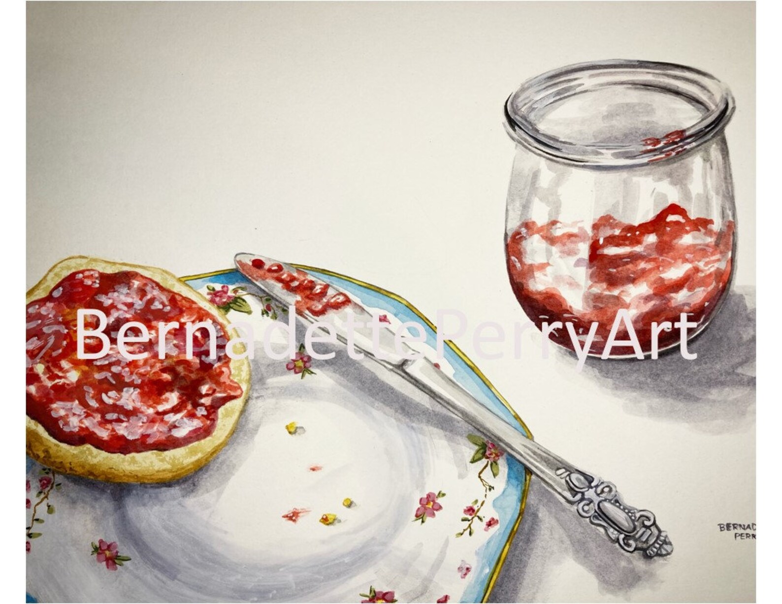 Jam and Scone Art Print (8x10) - Etsy