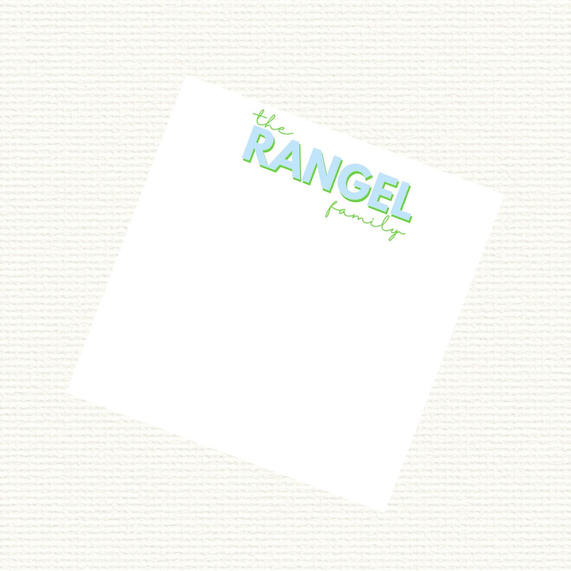 Block/script 8x8 Notepads - Etsy