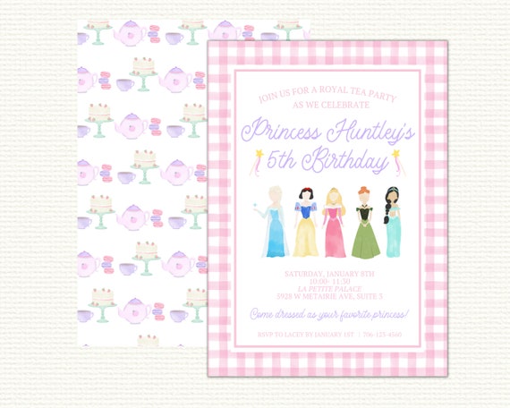 Princess Tea Party Border Coral Red Ins Girls Princess Dress Long