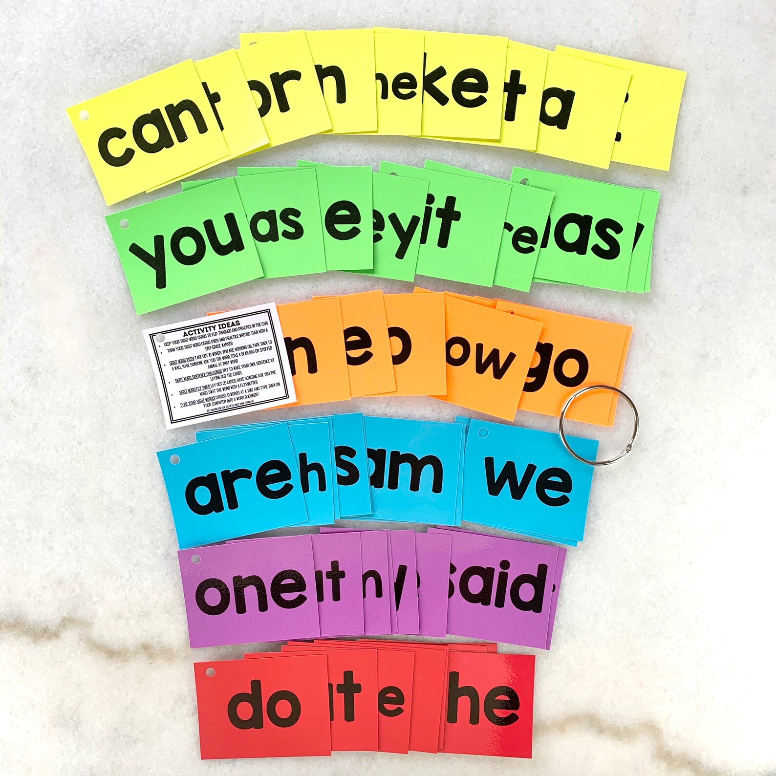 Personalized Laminated Sight Word Cards - My First 50 & the Next 50 - Etsy