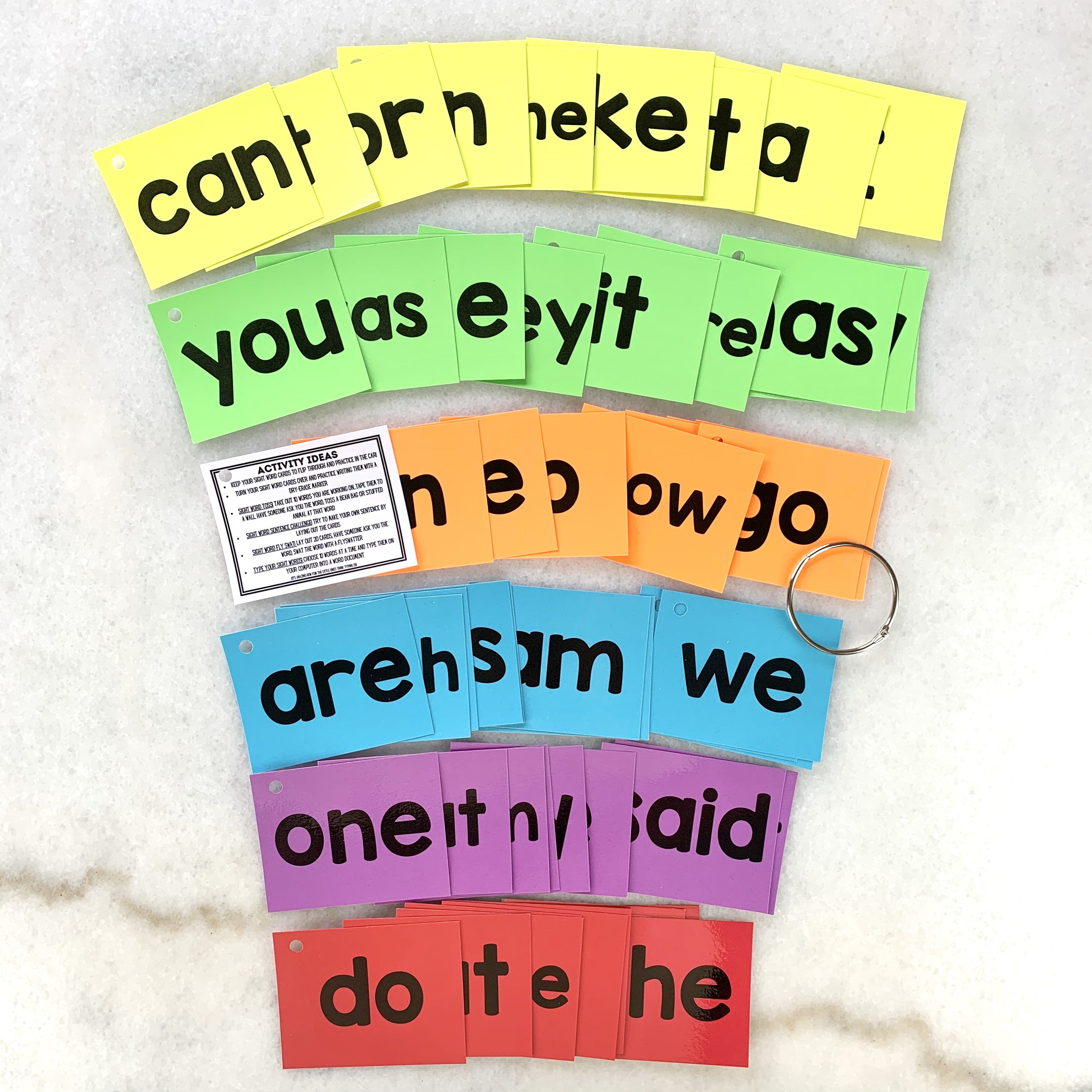 Personalized Laminated Sight Word Cards - My First 50 & the Next 50 - Etsy