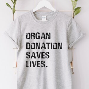Organ Donation Awareness T-shirt, Organ Transplant Shirt, Liver, Heart ...