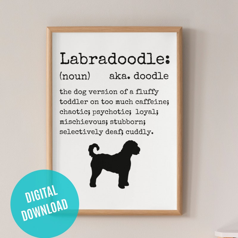Labradoodle Print - Etsy