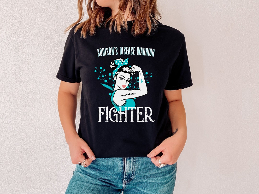 Addison's Disease Warrior Shirt, Adrenal Insufficiency Awareness Tee - Etsy