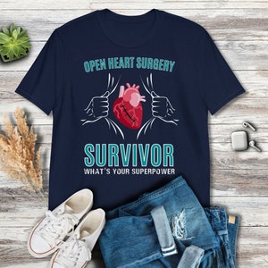 Open Heart Surgery Shirt, Heart Disease Awareness, Heart Sugery Gift ...