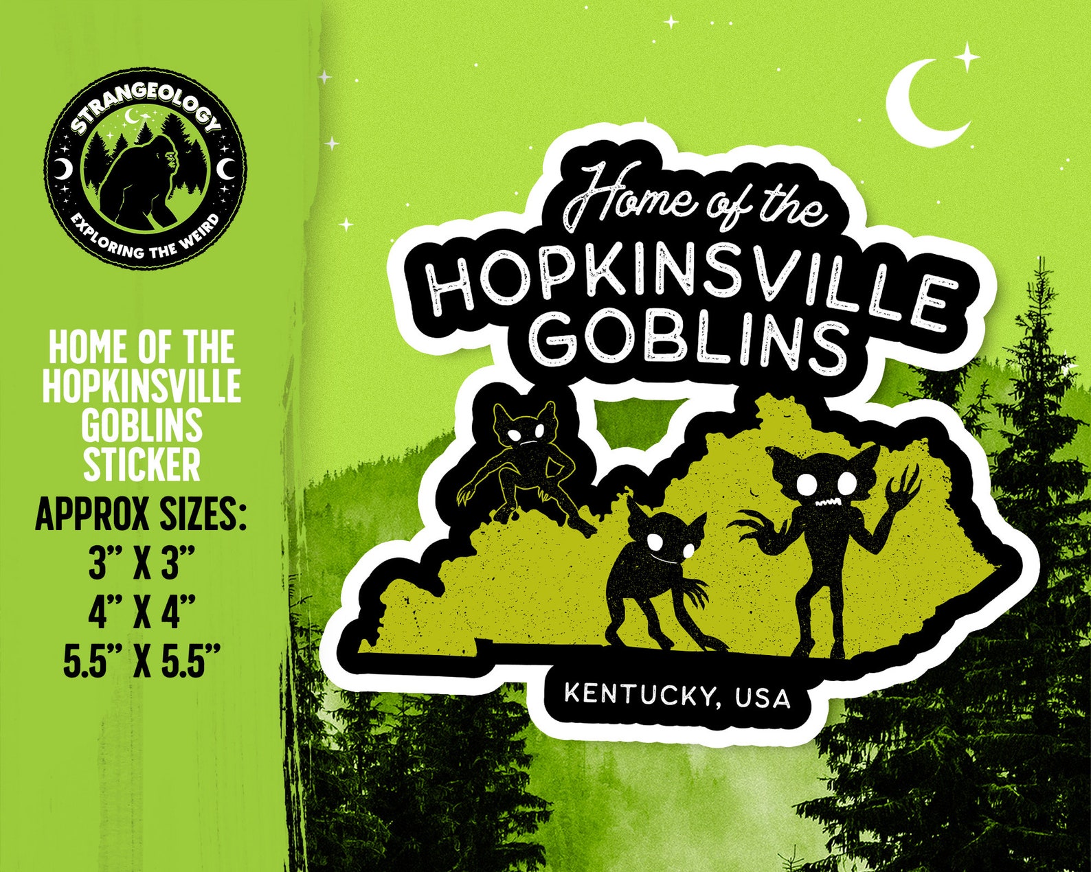 Home of the Hopkinsville Goblins Kentucky USA // Cryptid - Etsy