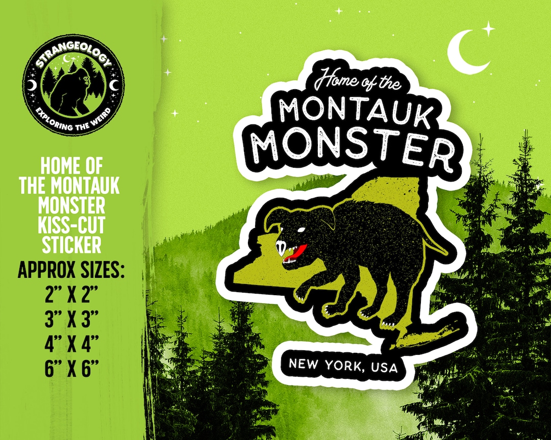 Home of the Montauk Monster - New York, USA // Cryptid Sticker, Merch ...