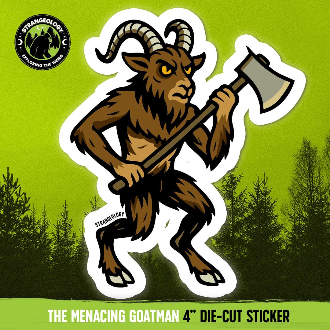 Goatman Cryptid Sticker: Pope Lick Monster Die-cut Decal - Etsy