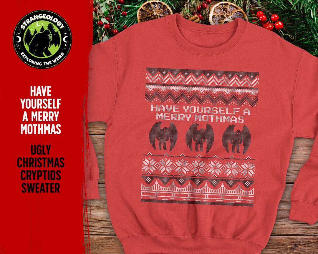 Have Yourself a Merry Mothmas // Funny Mothman Ugly Cryptid - Etsy