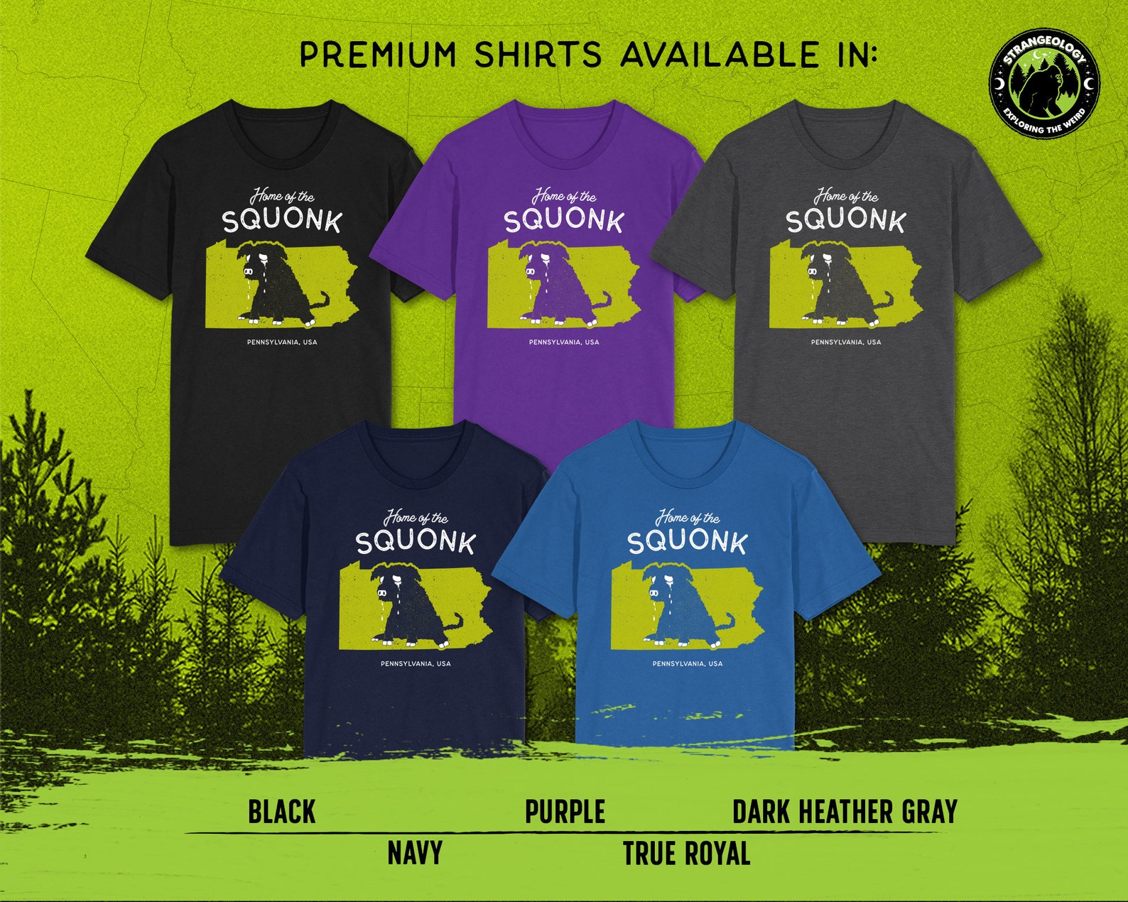 Home of the Squonk Pennsylvania USA // Unisex T-shirts - Etsy