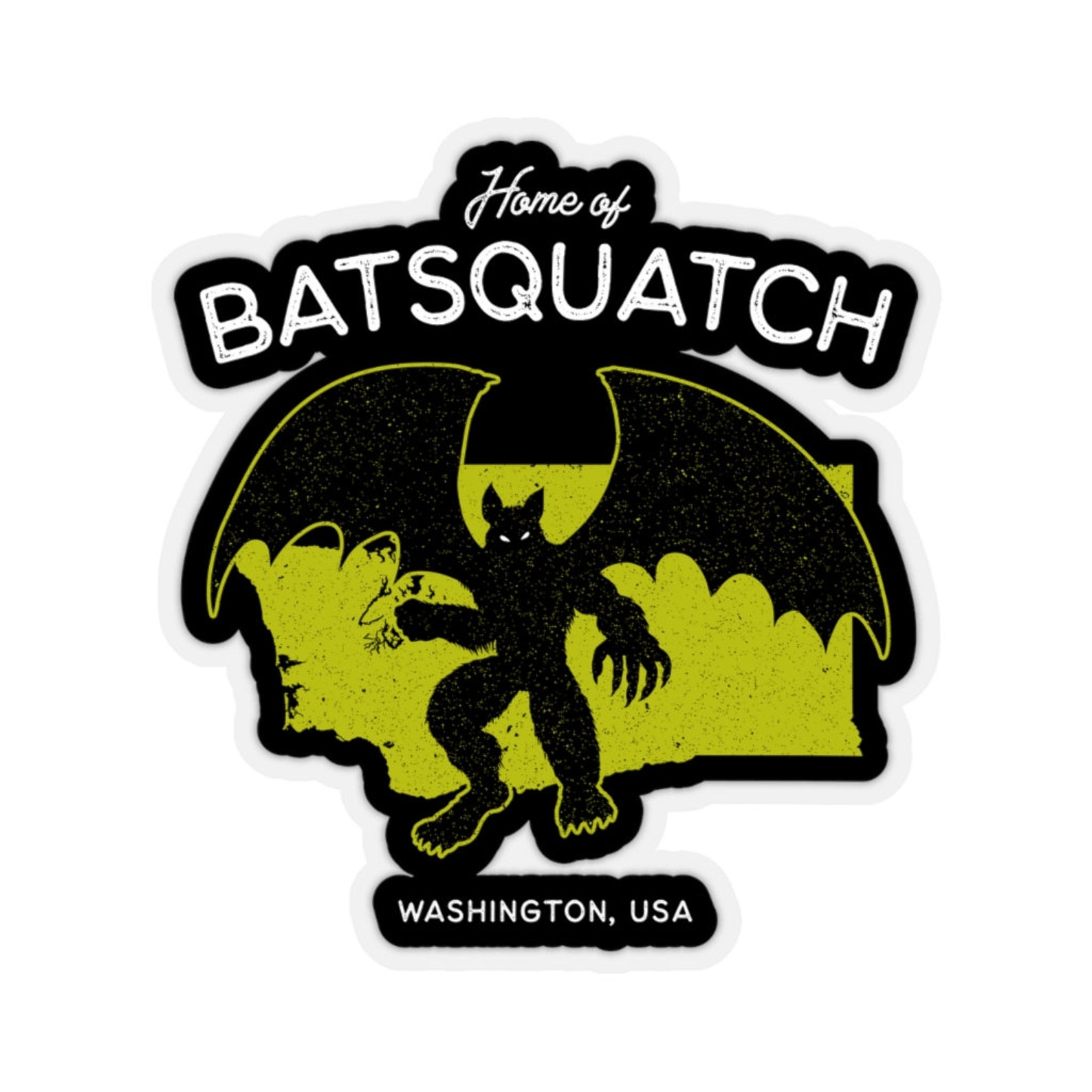 Home of Batsquatch Washington USA Cryptid // Cryptid - Etsy